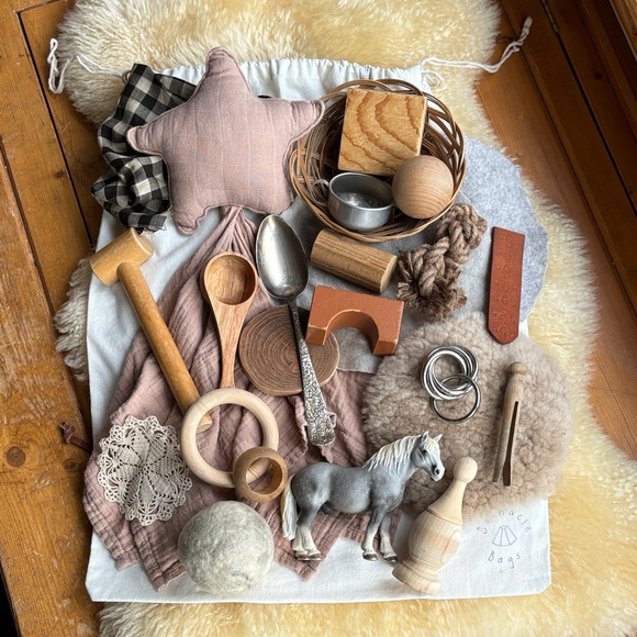 vintage handmade | Toys | Nwt Found Objects Sensory Play Set | Poshmark